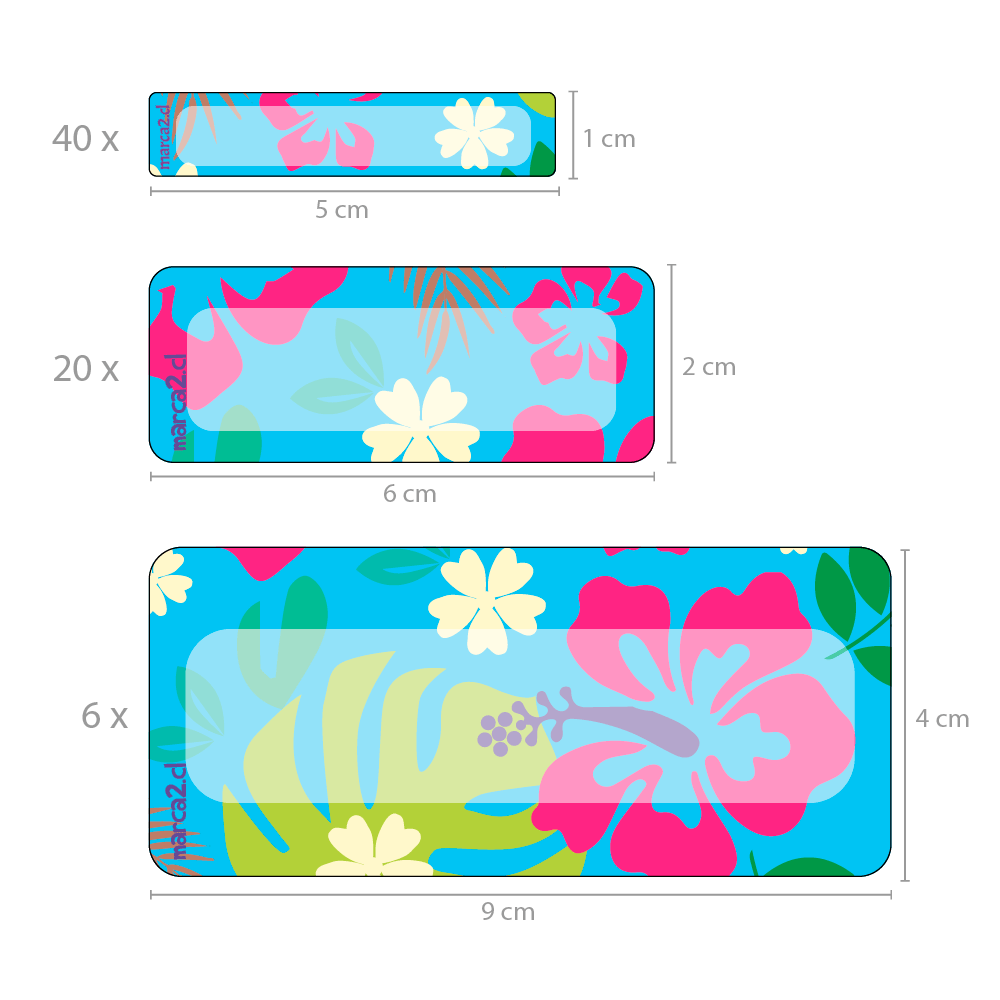 Stickers de 3 tamaños : Adolescentes / Para rellenar / No personalizad ...